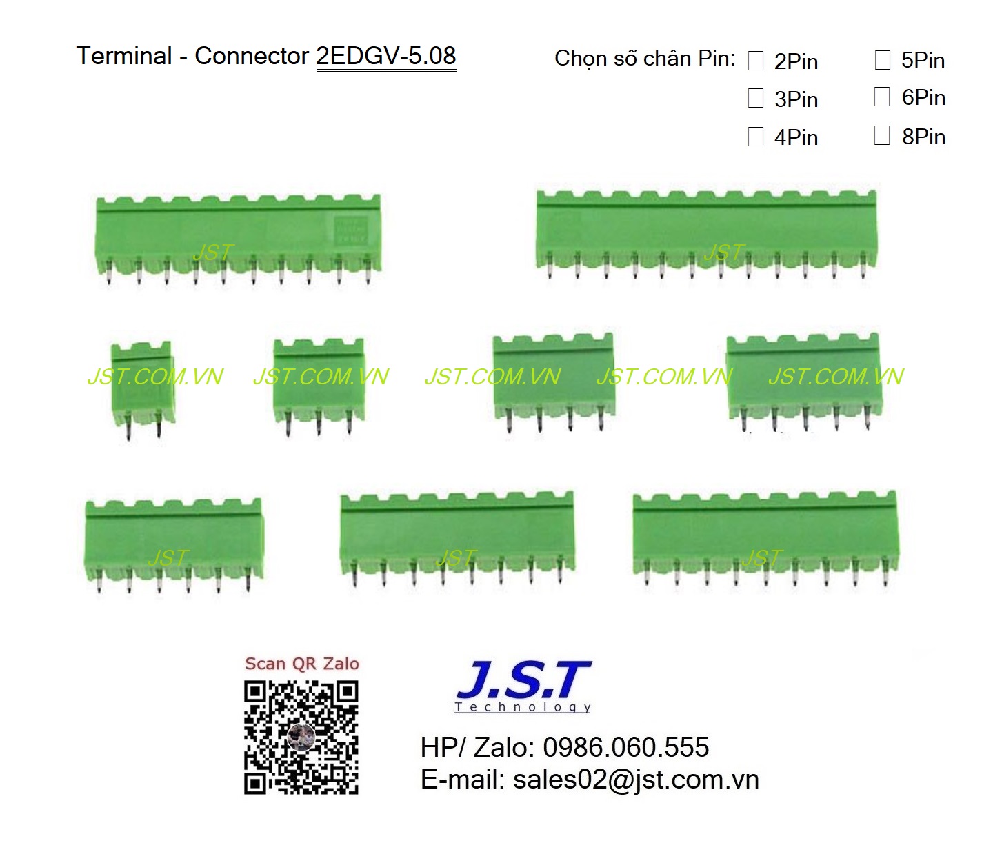 Connector Terminal 2EDGK-5.08 2EDGV-5.08